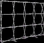 “FabPop 4x3” 10 foot pop up tension fabric trade show display frame ...